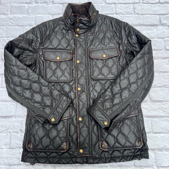 Coach | Jackets & Coats | Coach Waxed Quilted Wyatt Jacket Chocolate ...
